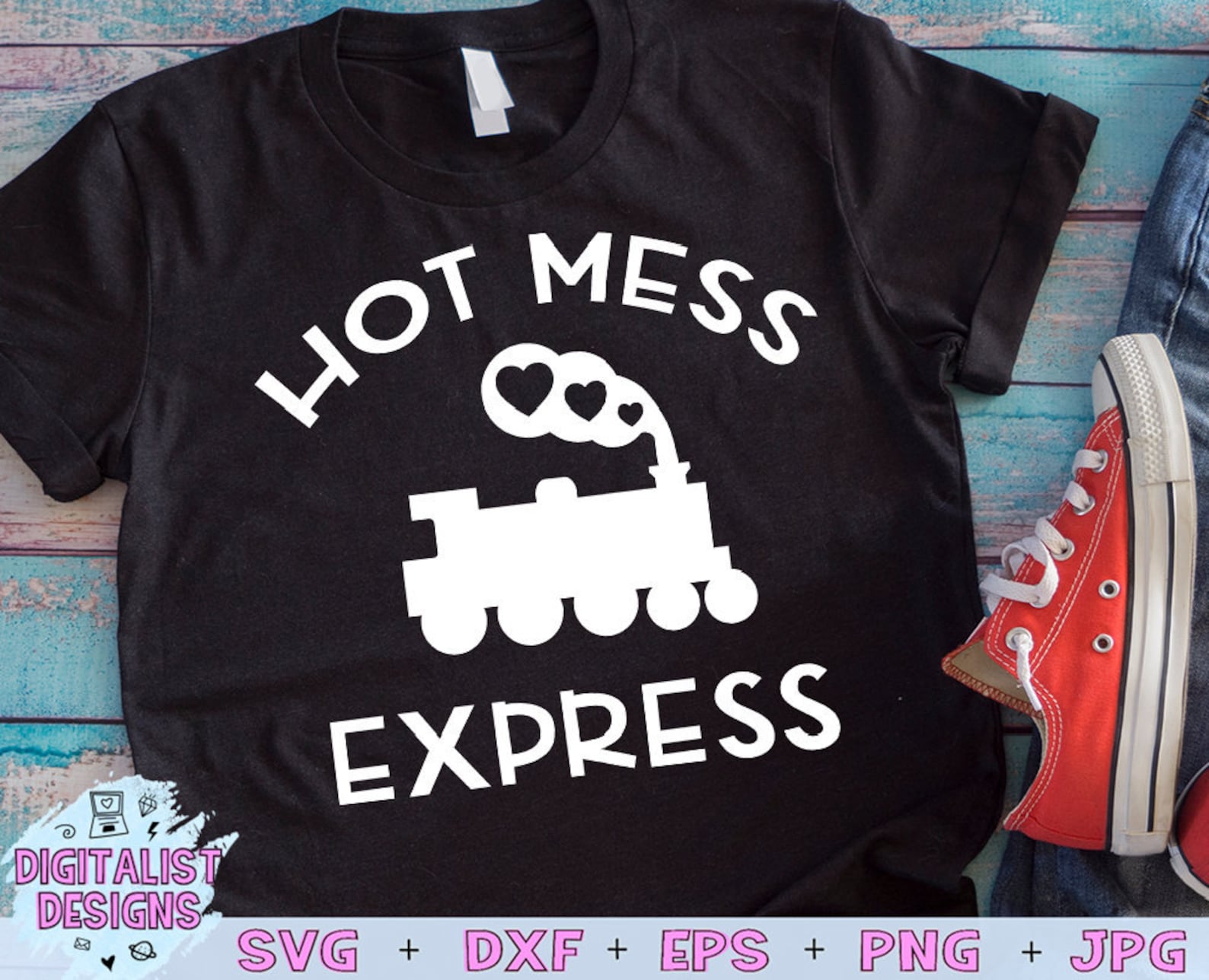 Hot Mess Express Svg Train Svg Hot Mess Svg Cricut | Etsy