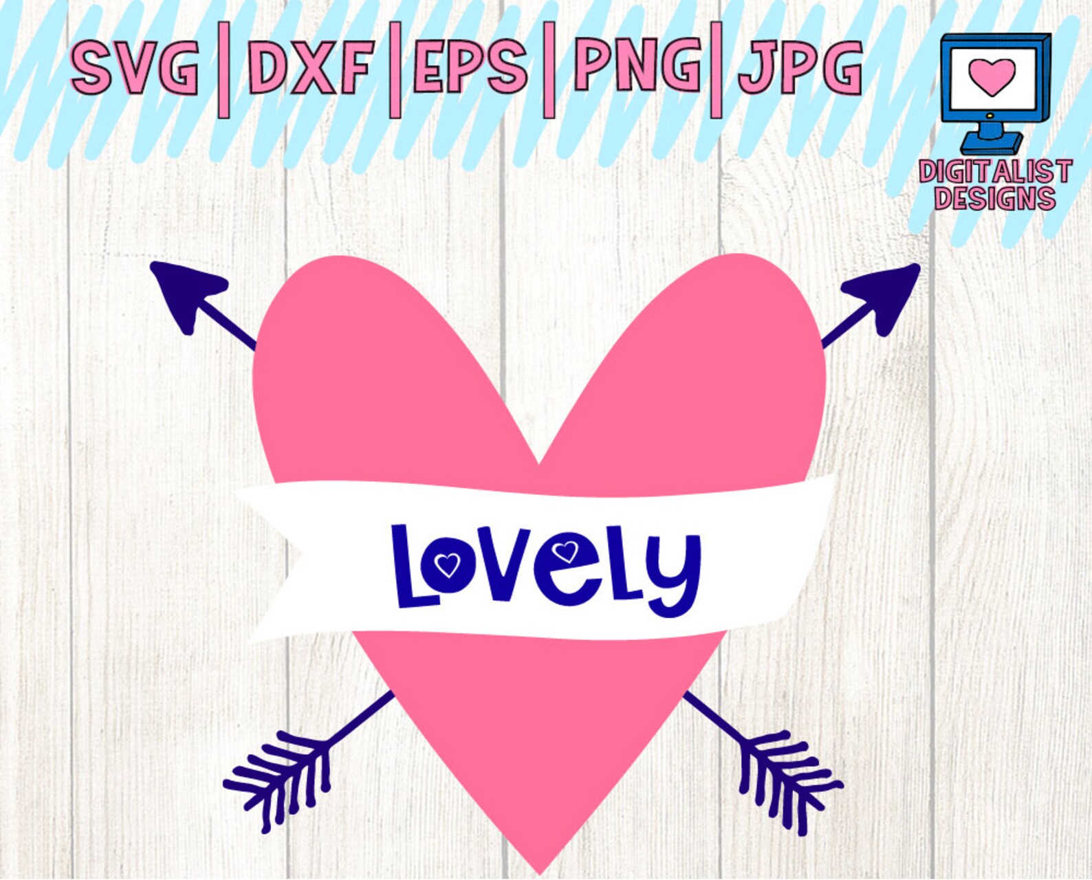 Love Svg Lovely Svg Valentine's Day Svg Valentines Svg - Etsy