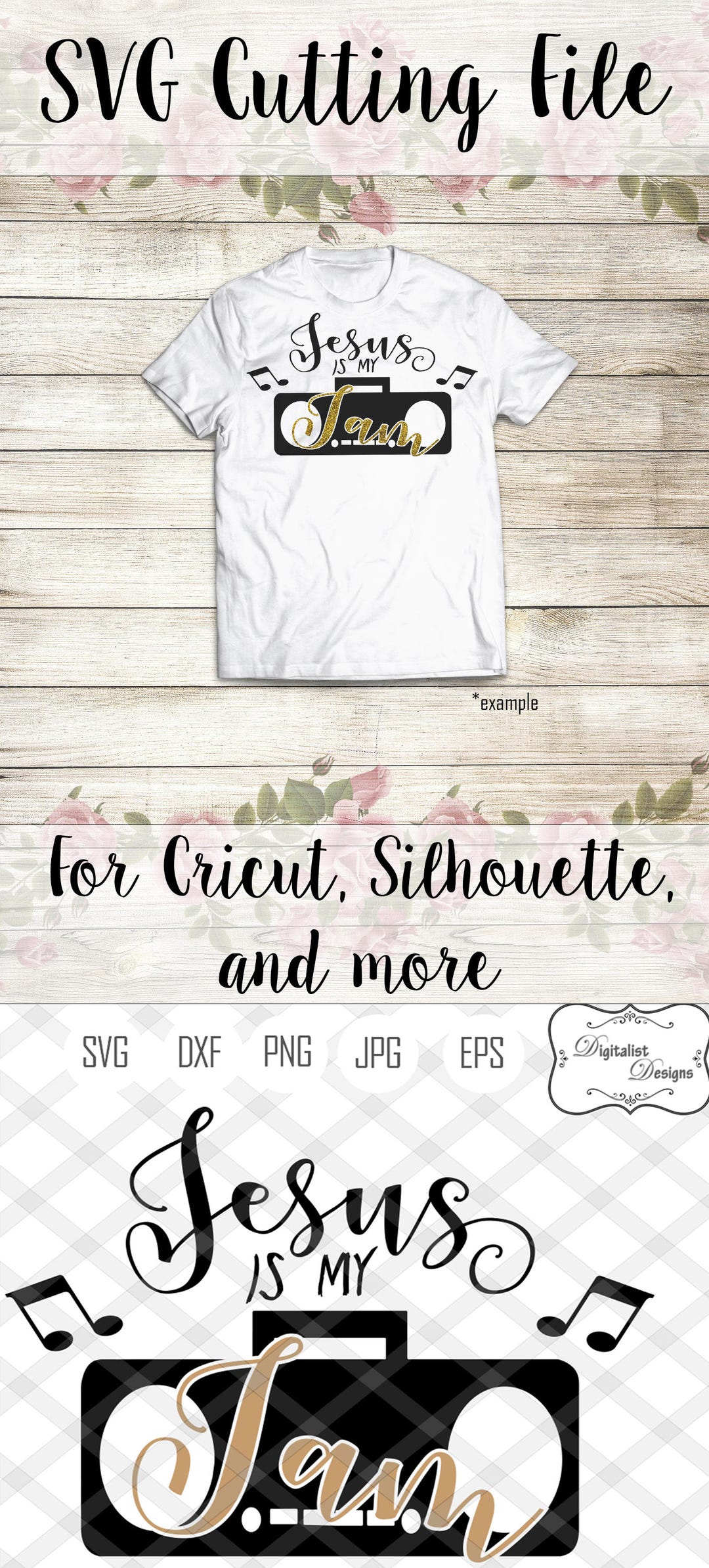 Christian Clipart, Jesus is My Jam, Jesus Svg, Faith Clipart, Religious ...