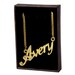 Name Necklace Avery Gold Plated 18ct Personalised Necklace - Etsy
