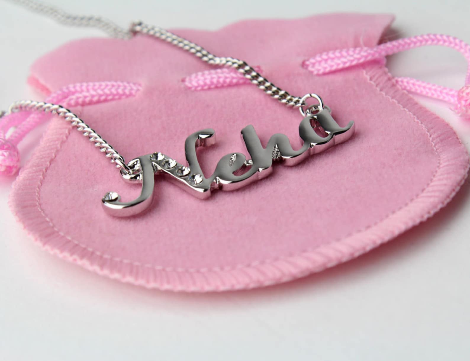 Name Necklace Neha Gold Plated 18ct Personalised Necklace | Etsy