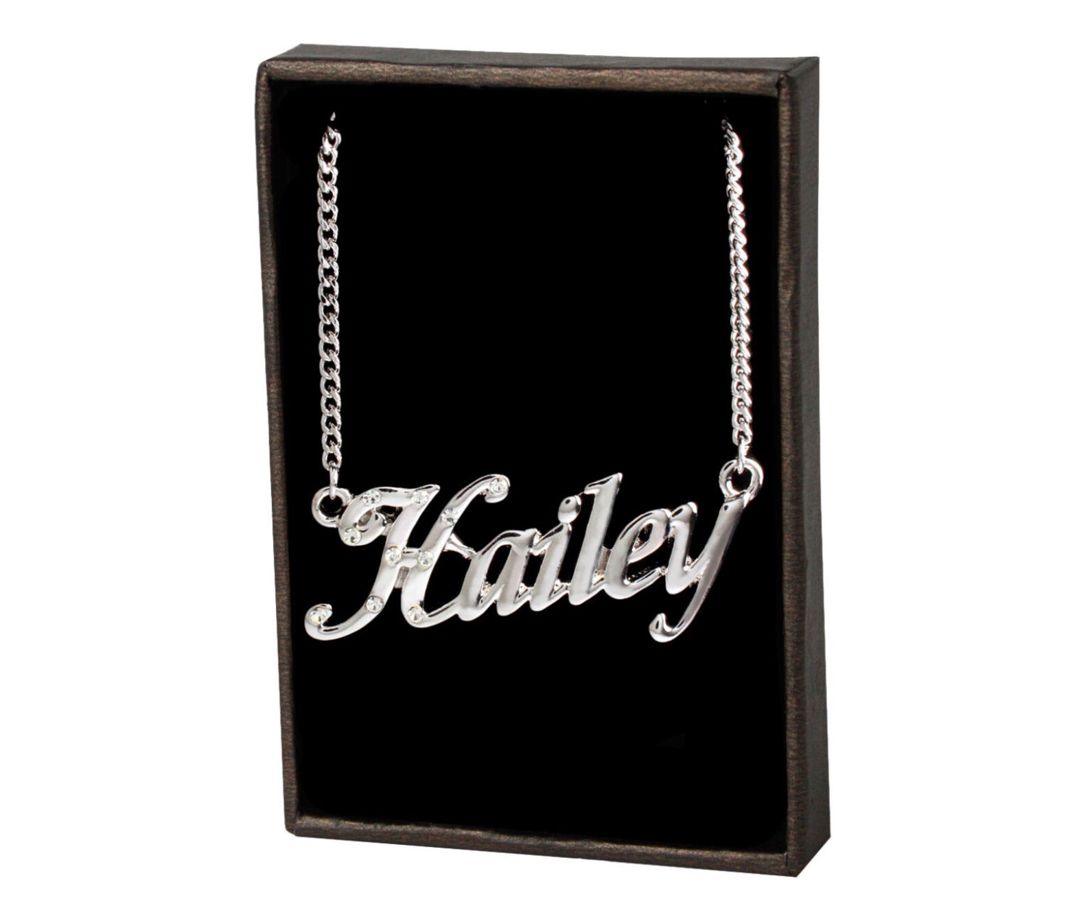 Name Necklace Hailey Gold Plated 18ct Personalised Necklace - Etsy