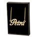 Name Necklace Petra Gold Plated 18ct Personalised Necklace With ...