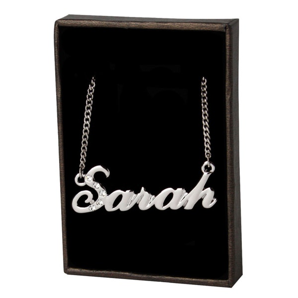 Sarah Name Necklace - Etsy