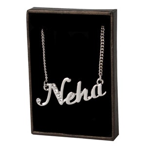 Name Necklace Neha Gold Plated 18ct Personalised Necklace With ...