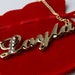 Name Necklace Layla Gold Plated 18ct Personalised Necklace With ...