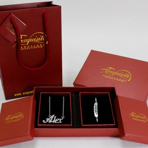 ALEX Gold Plated Name Necklace & Name Bracelet Gift Set Personalized ...