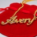 Name Necklace Avery Gold Plated 18ct Personalised Necklace - Etsy