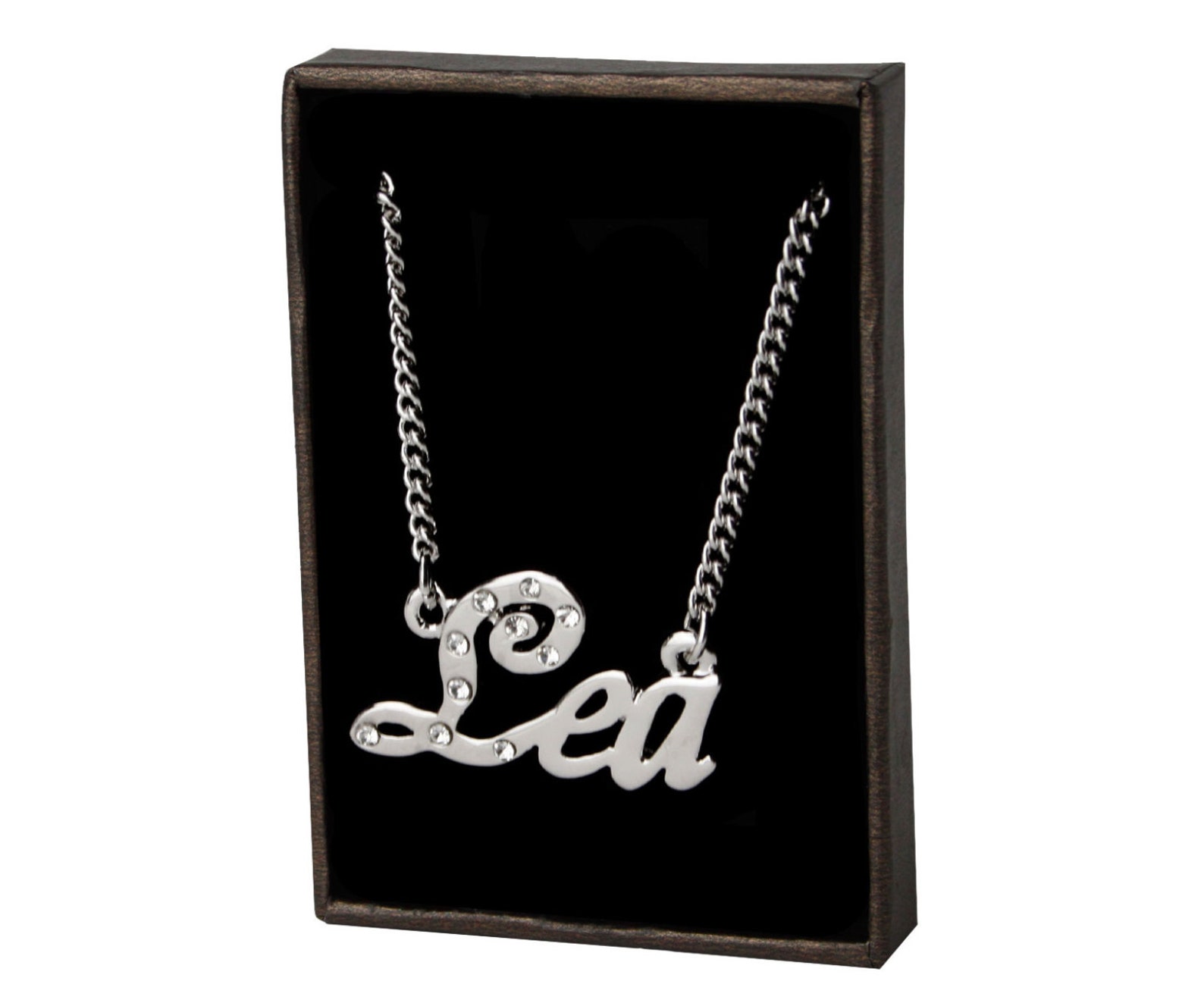 LEA Gold Plated Name Necklace & Name Bracelet Gift Set - Etsy