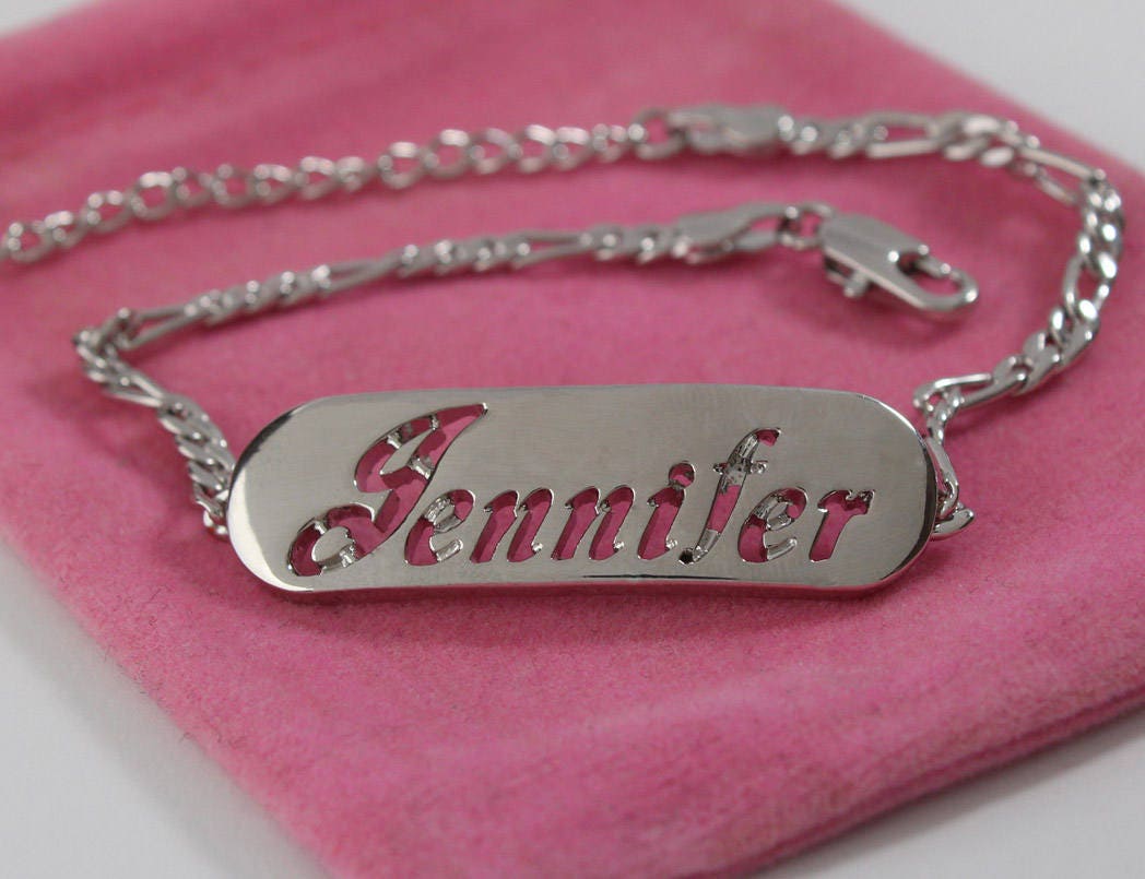 Name Bracelet JENNIFER Personalised Bracelet. 10 | Etsy