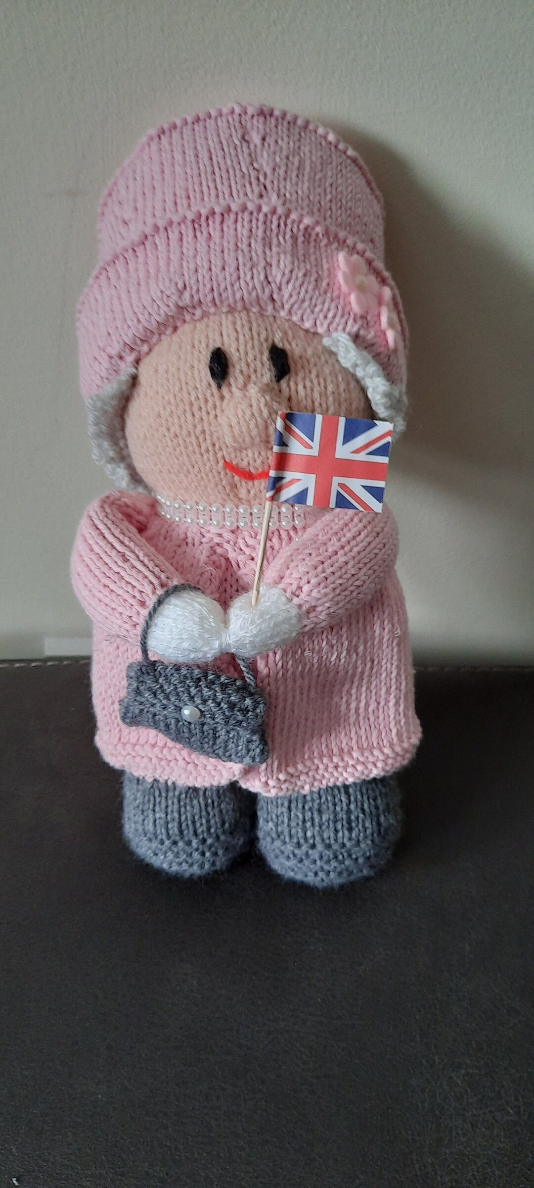 Queen Elizabeth II Commemorative Display Doll Hand Knitted - Etsy