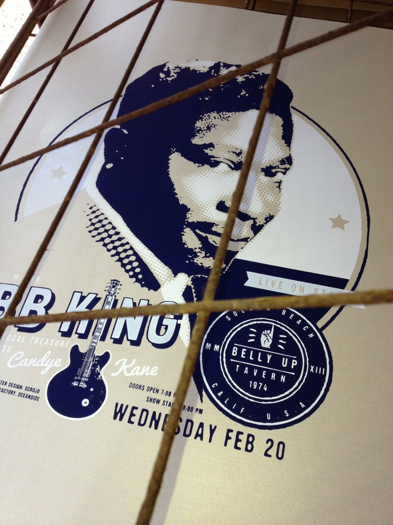 BB King SHOW POSTER (limited Edition - Suitable for Framing) 17.5" X 22 ...