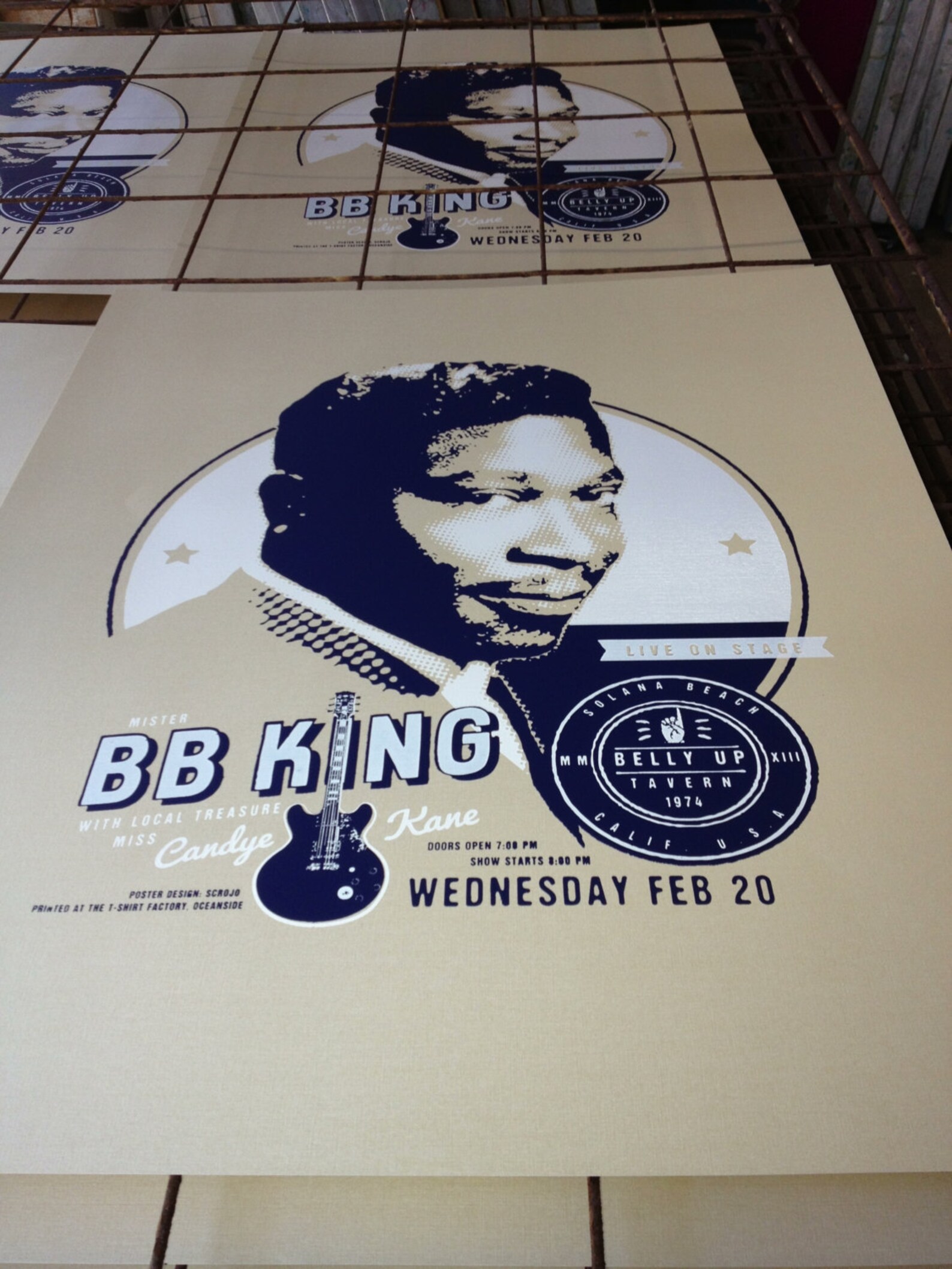 BB King SHOW POSTER (limited Edition - Suitable for Framing) 17.5" X 22 ...