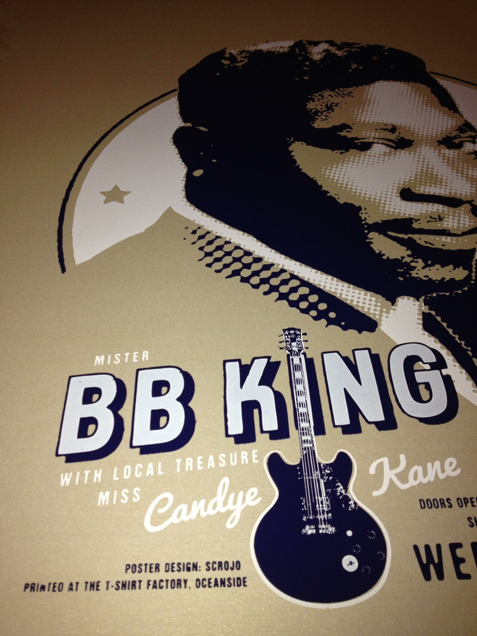 BB King SHOW POSTER (limited Edition - Suitable for Framing) 17.5" X 22 ...