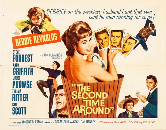 1961 Original 14x19 US Movie Poster The Second Time Around Debbie ...