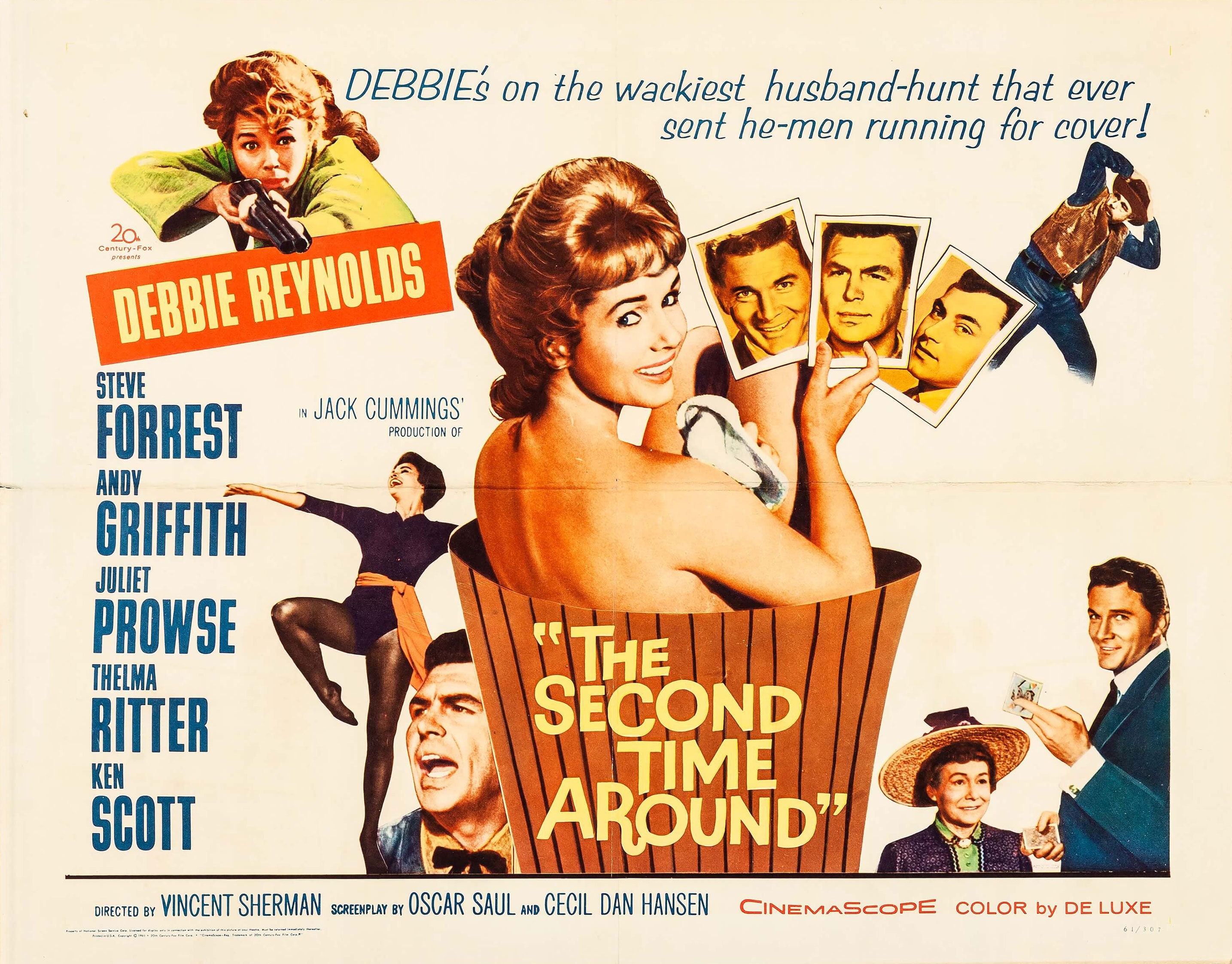 The Second Time Around Debbie Reynolds Original Vintage Movie Poster ...