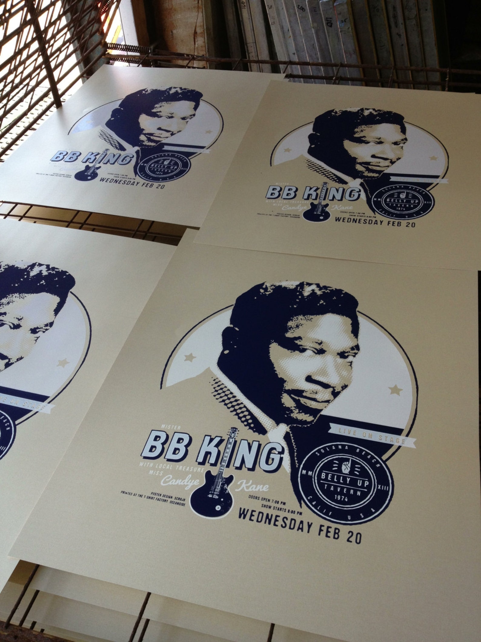 BB King SHOW POSTER (limited Edition - Suitable for Framing) 17.5" X 22 ...