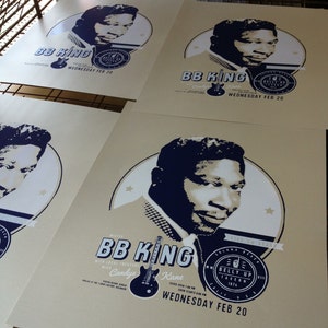 BB King SHOW POSTER (limited Edition - Suitable for Framing) 17.5" X 22 ...