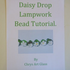 Lampwork Tutorial for Daisy Drop Beads. PDF Instant Download Chrys Art ...