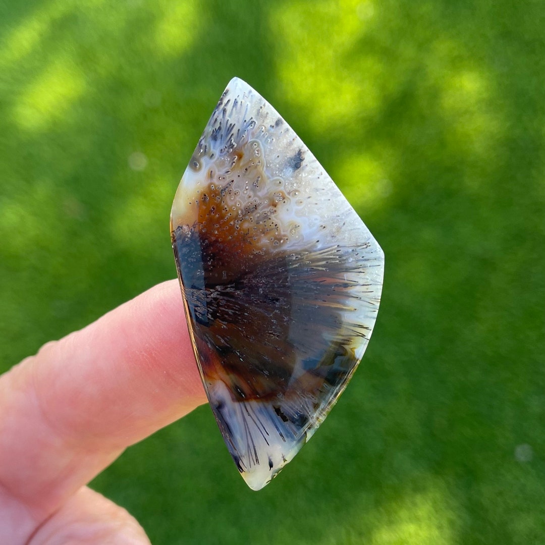 Video, Sagenite Agate Cabochon - Etsy