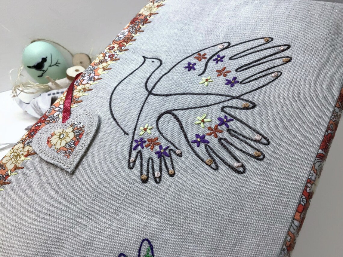 Dove Hands Book Cover Dove Bible Cover Peace Dove Cover - Etsy