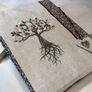Embroidered Tree of Life Book Cover: Jewish Gift, Tanakh, Torah, Quran ...