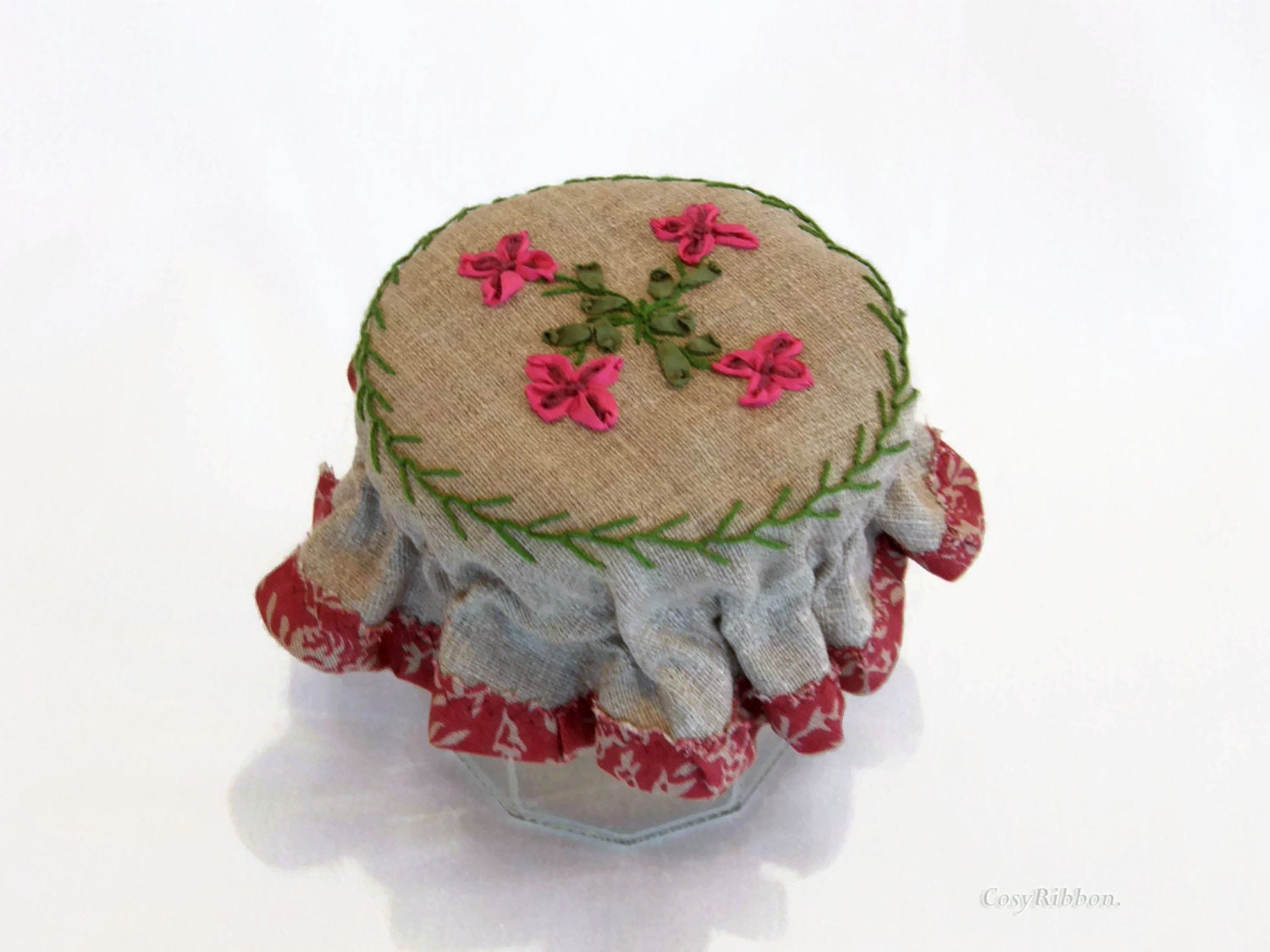 Linen Jam Jar Cover in a Cosy and Chic Design. | Etsy