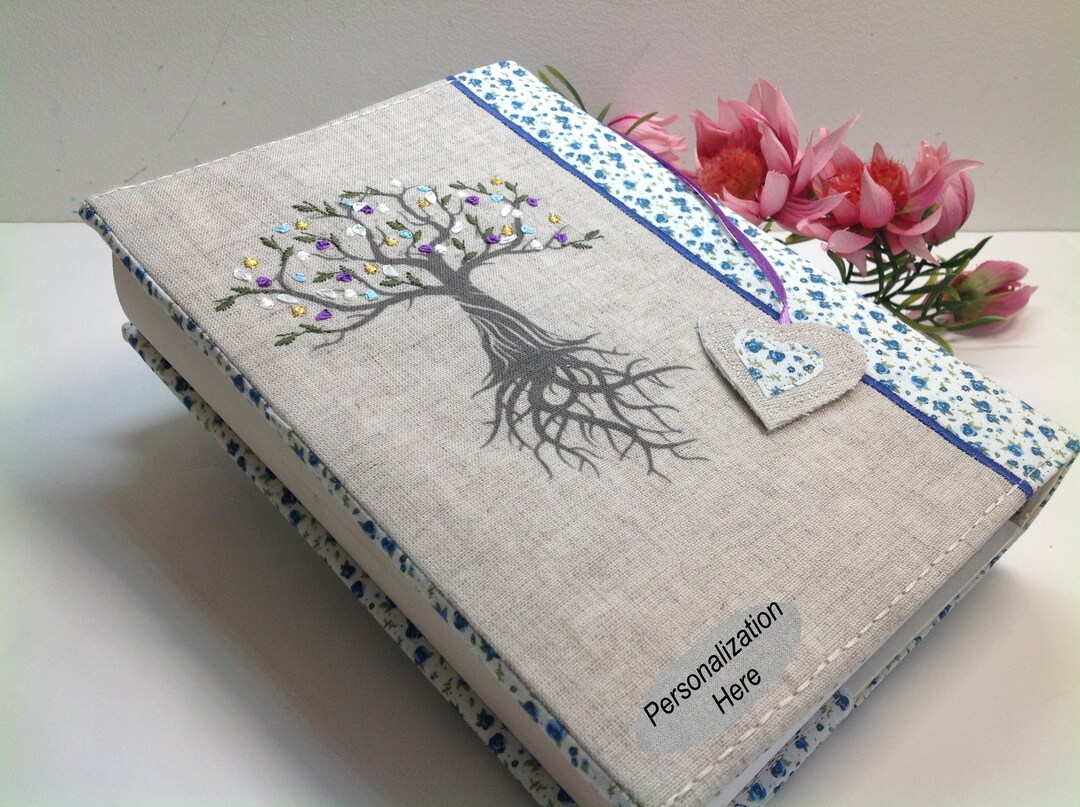 Embroidered Tree of Life Book Cover: Jewish Gift, Tanakh, Torah, Quran ...