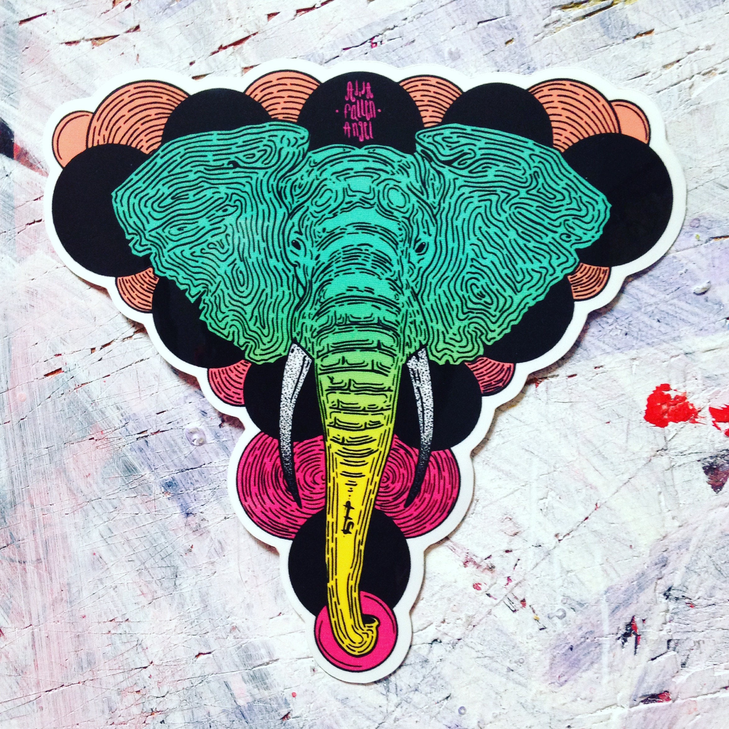 Los Animales Animal Vinyl Sticker Pack V.1 / Elephant Whale | Etsy