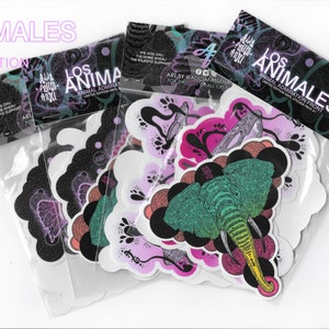 Los Animales - Animal Vinyl Sticker Pack V.1 / Elephant, Whale and Owl ...