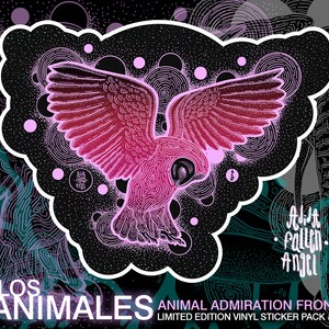 Los Animales - Animal Vinyl Sticker Pack V.1 / Elephant, Whale and Owl ...