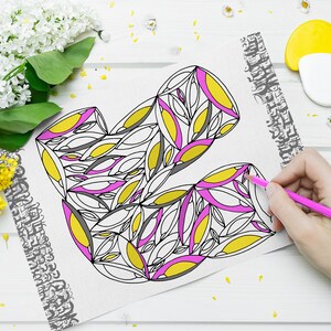 Hebrew Alphabet Adult and Kids Printable Coloring Book / 37 Letters and ...