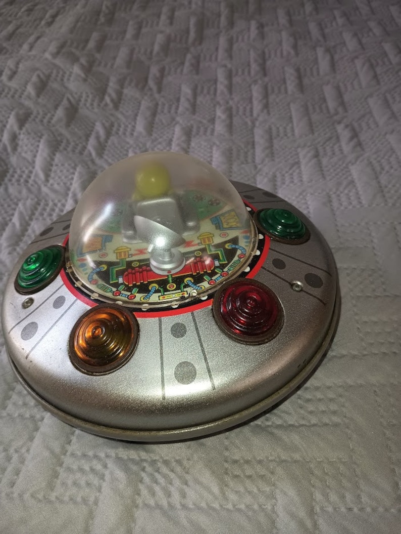 Alien Spaceship Tin Toy Japan - Etsy
