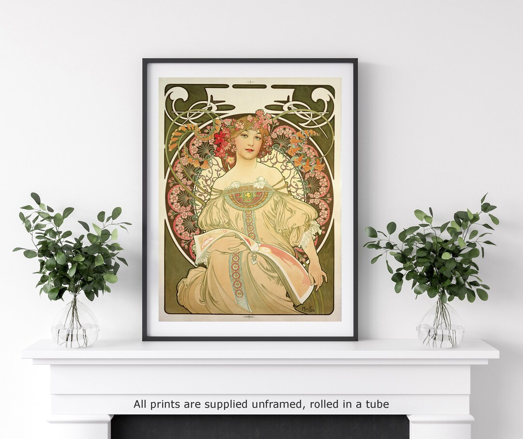 Mucha Poster for the Publisher Champenois Wall Decor Gallery Wall Art ...