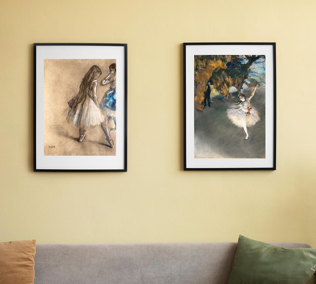 Degas Ballet Art Prints Set of 2: Vintage Gallery Wall Decor - Etsy
