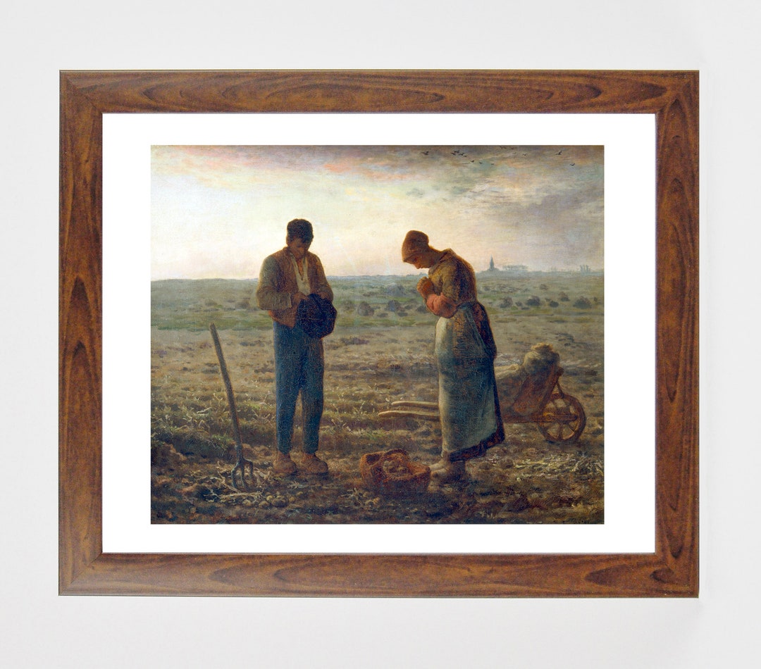 Framed Print Millet the Angelus 1859 Fine Art Giclee Print - Etsy