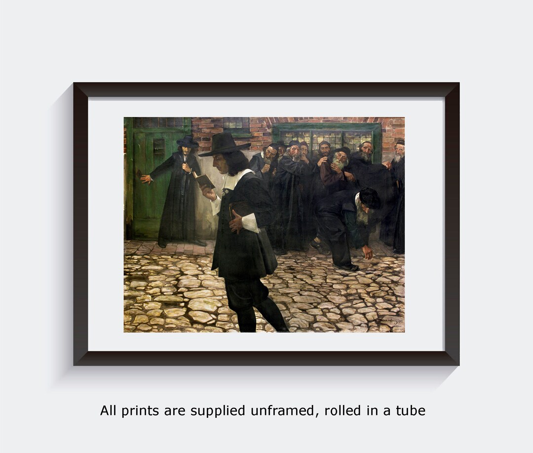 Hirszenberg Excommunicated Spinoza Gallery Wall Art Print Vintage Poster Art Famous Artist Print ...