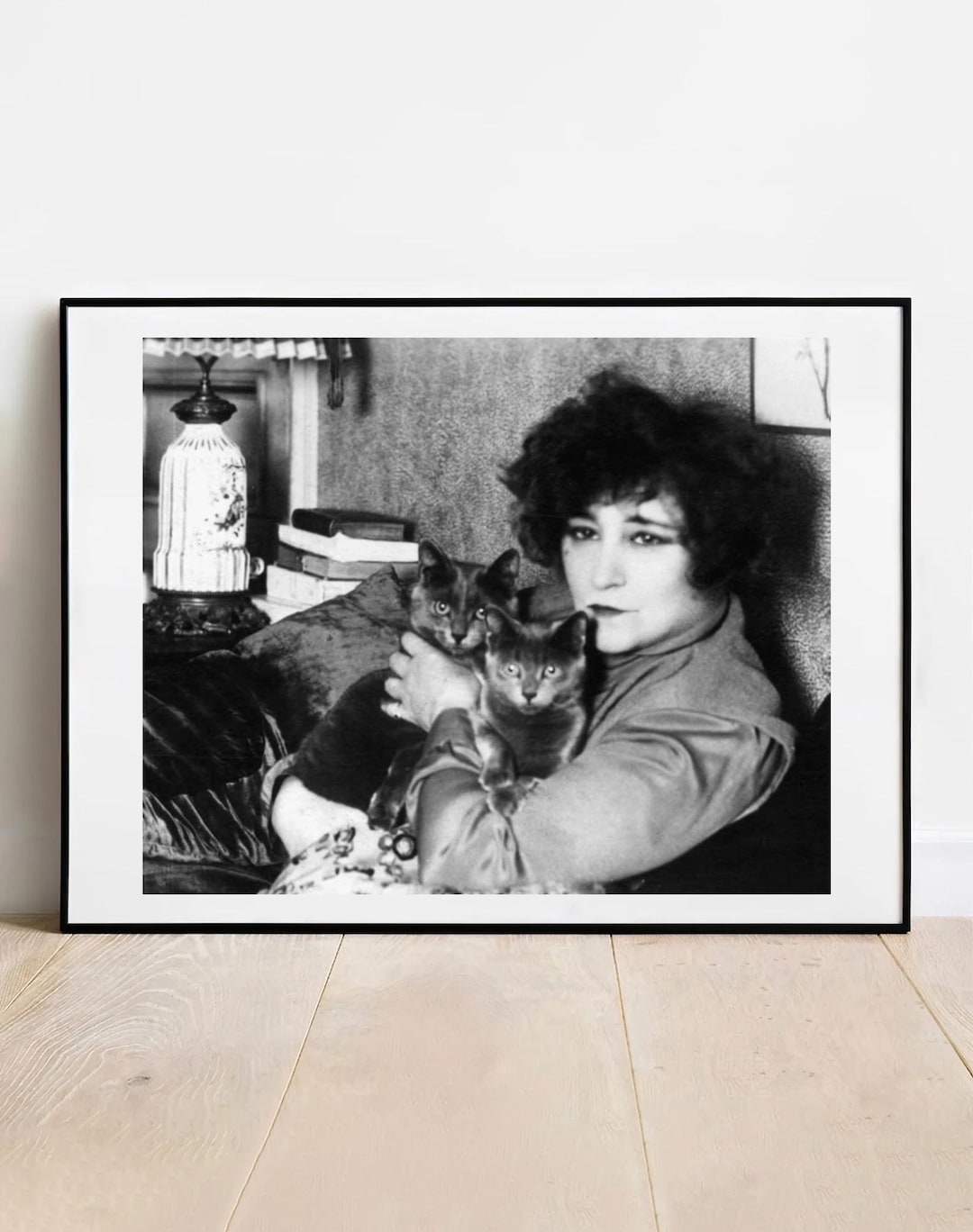 Colette Photo Print: Vintage French Author With Cats, Gallery Wall Art ...