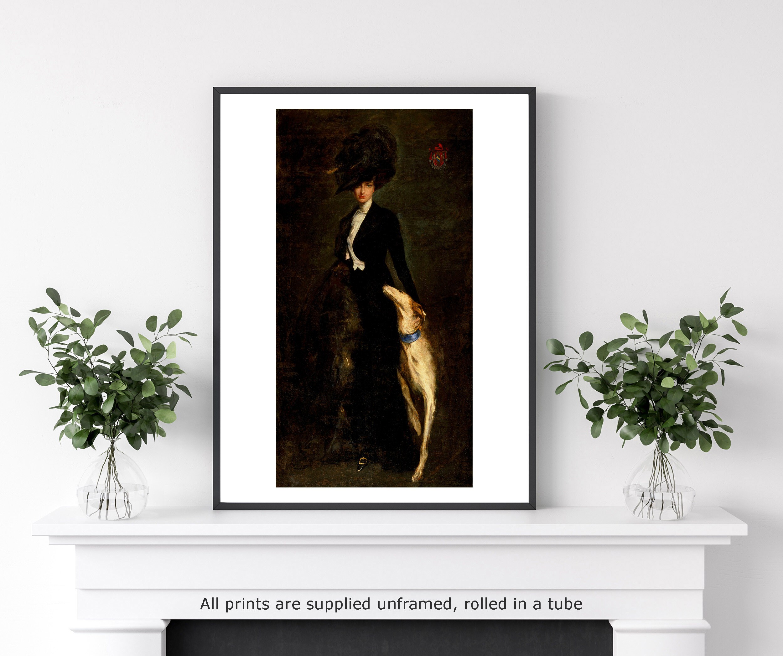 Fine art print Selvatico The Countess Morosini with her | Etsy