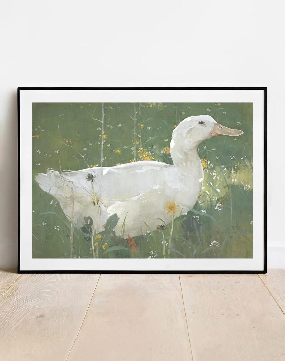 Crawhall the White Drake Print, Vintage Duck Art Poster - Etsy