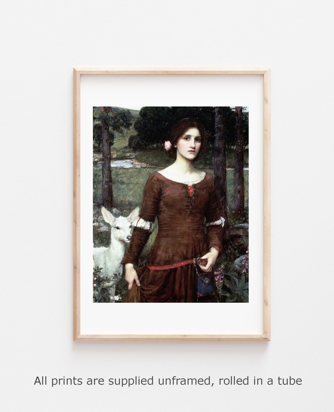 Waterhouse the Lady Clare Wall Art Print Vintage Poster Art Gallery ...