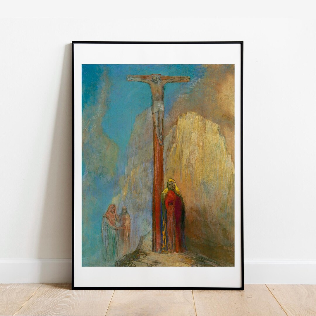 Redon Mount Calvary Print: Vintage Religious Wall Art - Etsy