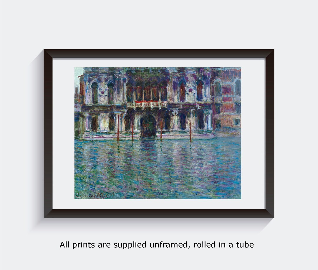 Monet Le Palais Contarini Gallery Wall Art Print Vintage Poster Art ...