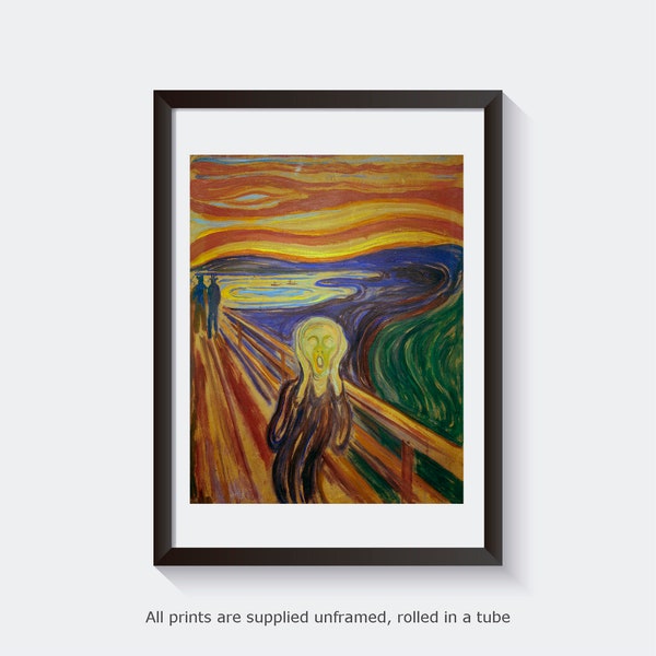 Munch the Scream Poster - Etsy
