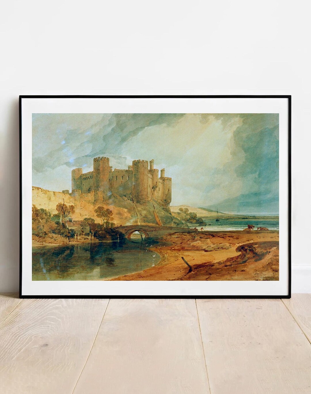 Turner Conwy Castle Wales Print - Vintage Castle Art, Famous Artist - Etsy
