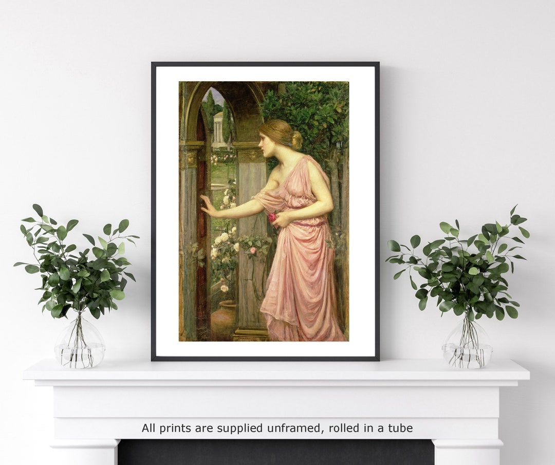 Waterhouse Psyche Entering Cupid's Garden Gallery Wall Art Print ...