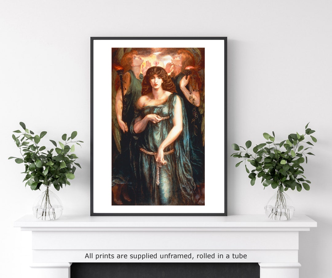 Rossetti Astarte Syriaca 1877 Gallery Wall Art Print Vintage Poster Art ...