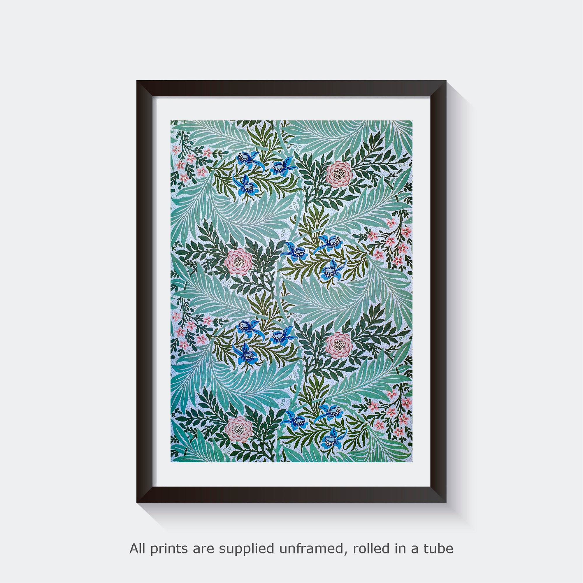 Fine Art Print Morris Larkspur Wallpaper Victorian - Etsy UK