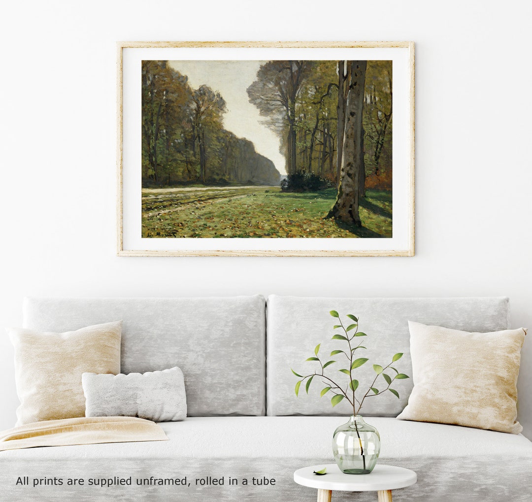Monet Road in the Forest of Fontainebleau Gallery Wall Art Print ...