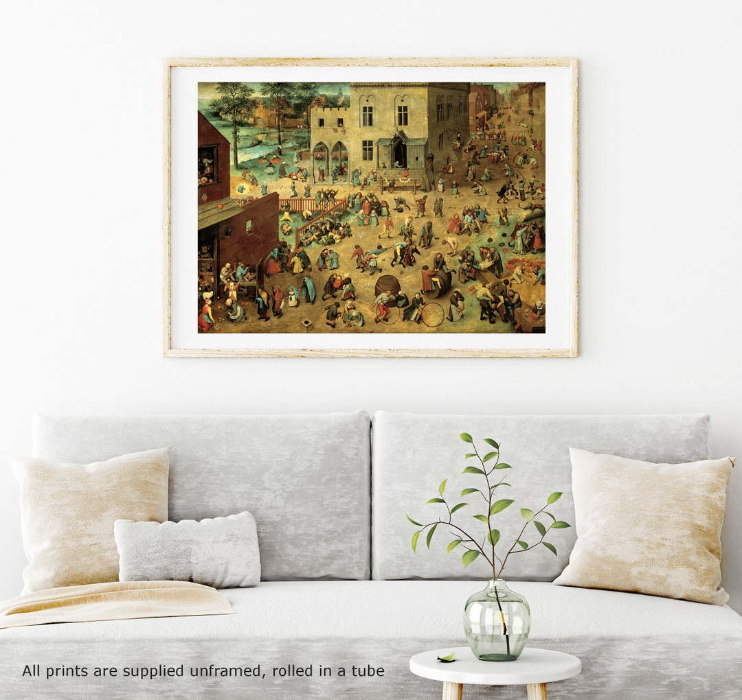Breughel Children's Games Gallery Wall Art Print Vintage Poster Art ...